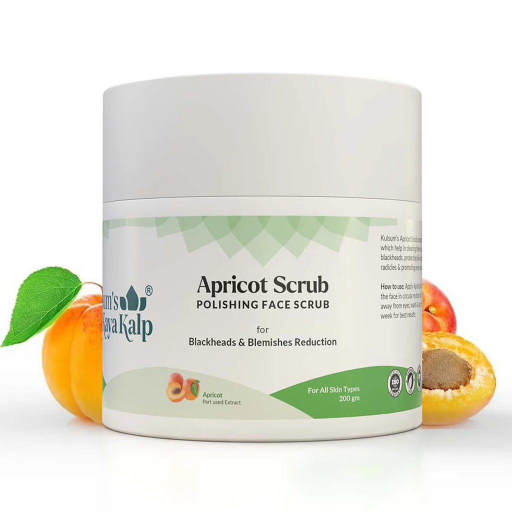 Buy Herbal Apricot Face Scrub 200gm | Kulsum's Kaya Kalp