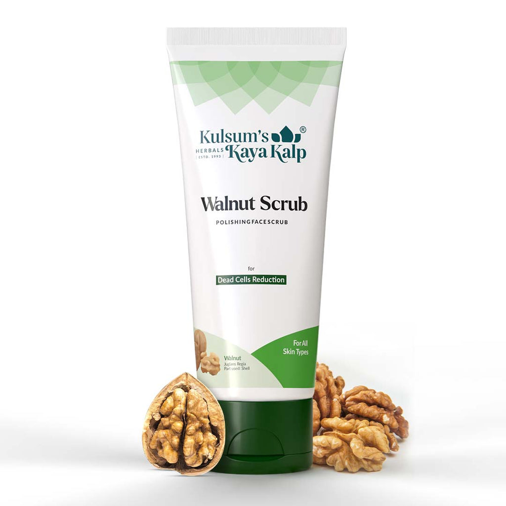 Buy Herbal Walnut Face Scrub Online | Kulsum's Kaya Kalp